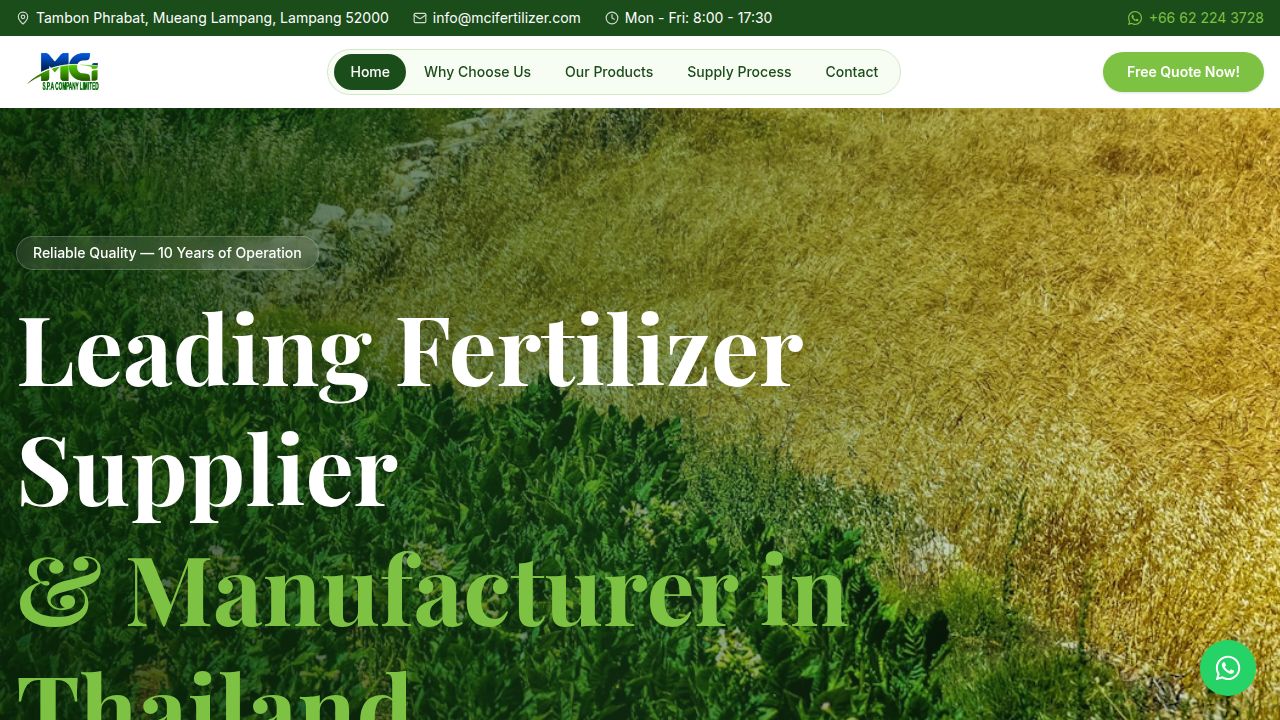 Bulk Fertilizer Supplier Thailand | MC INTERNATIONAL S.P.A — Urea, NPK ...
